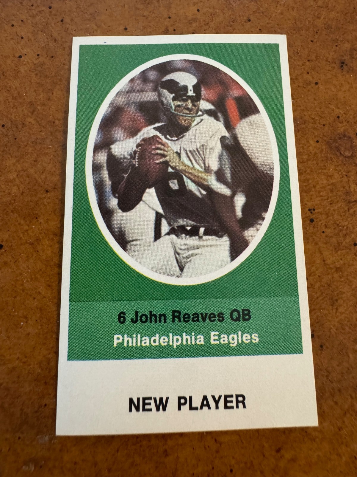 1972 Sunoco Update Football Stamp Philadelphia Eagles John Reaves ...