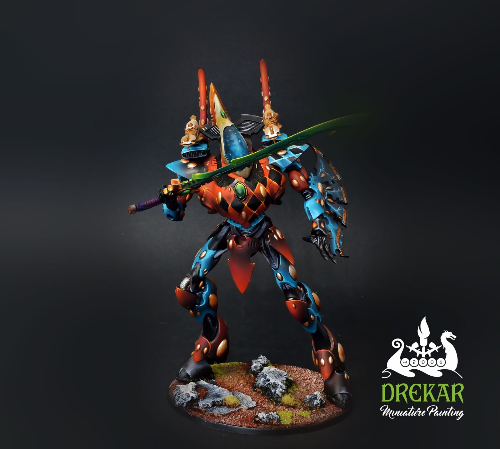 Wraithknight Eldar craftworlds warhammer 40K ** COMMISSION ** painting ...
