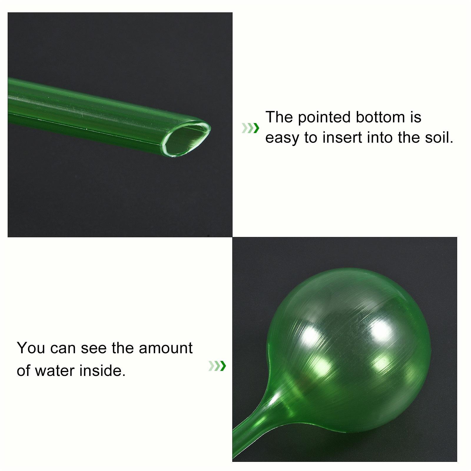 1 Set/3Pcs Self-Watering Bulb 50mm Automatic Watering Globe Clear Green ...