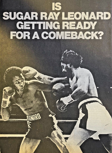 1983 Boxer Sugar Ray Leonard illustrated | eBay