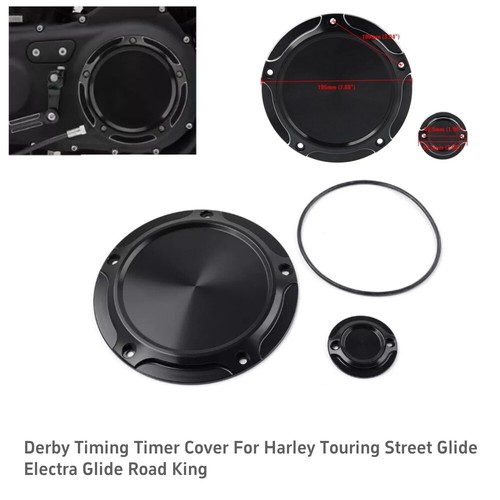 CNC Derby Timing Timer Cover For Harley Touring Street Glide Electra ...