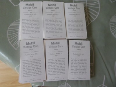 6 COMPLETE SETS OF ' MOBIL' TRADE CARDS - VINTAGE CARDS | eBay UK