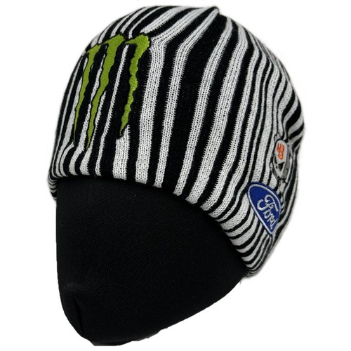 DC SHOES MONSTER ENERGY Ken Block Logo Beanie Knit Cap Black/White | eBay