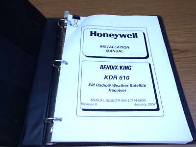 Bendix King KDR-610 XM Radio Weather Satellite Install Manual | eBay