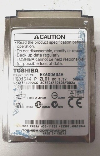 Lot Of 5 Toshiba MK6006GAH 60GB HDD Replacement For iPod 4 Gen Ipods 50 ...