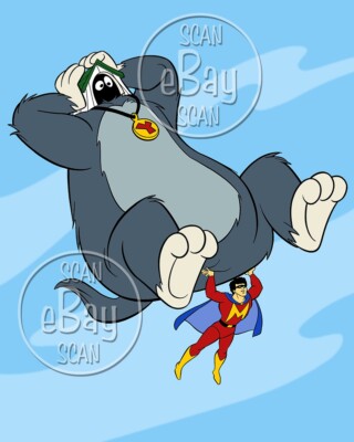 Rare! MIGHTYMAN & YUKK Cartoon TV Photo RUBY SPEARS Hanna Barbera ...