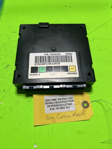 2002 OEM Chevrolet Silverado & GMC Sierra Body Control Module 15095334 ...