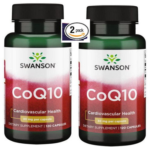 2 pack CoQ10 30mg 240 caps (2x120) Q10 C0q Co enzyme Cardiovascular ...