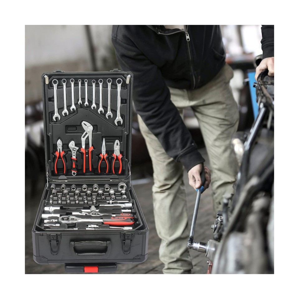 Home Tool Set Kit -899 PCS Home Auto Repair Tool Kit with Rolling Tool ...
