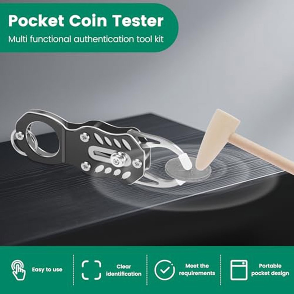 Portable Coin Authenticator Pocket Coin Tester Resonant Frequency ...