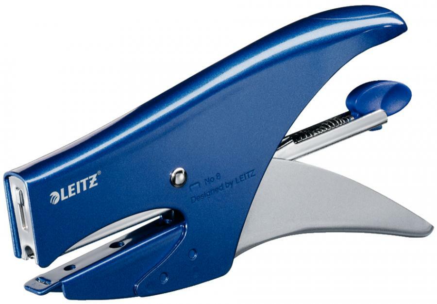 LEITZ Heftzange Hefter Tacker 5547, Heftleistung: 15 Blatt, metallic ...