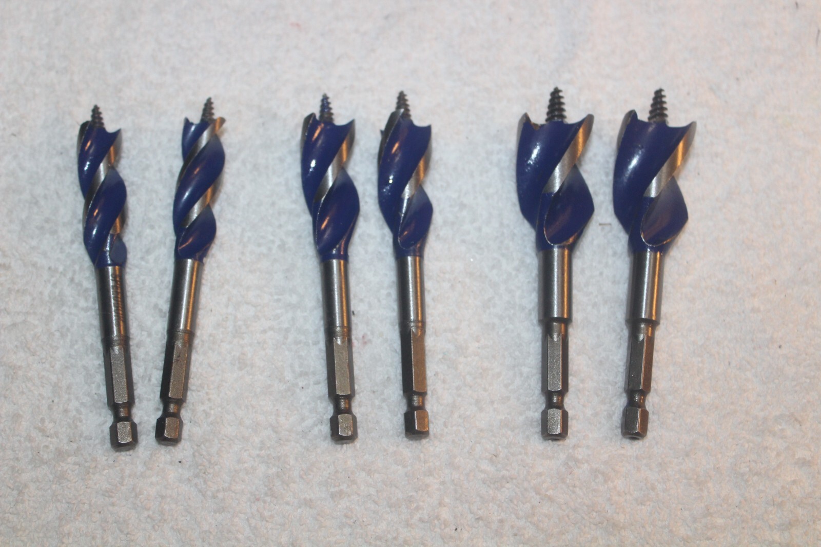 6 piece Irwin Speedbor 4" Tri-Flute Drill Bit Set | eBay