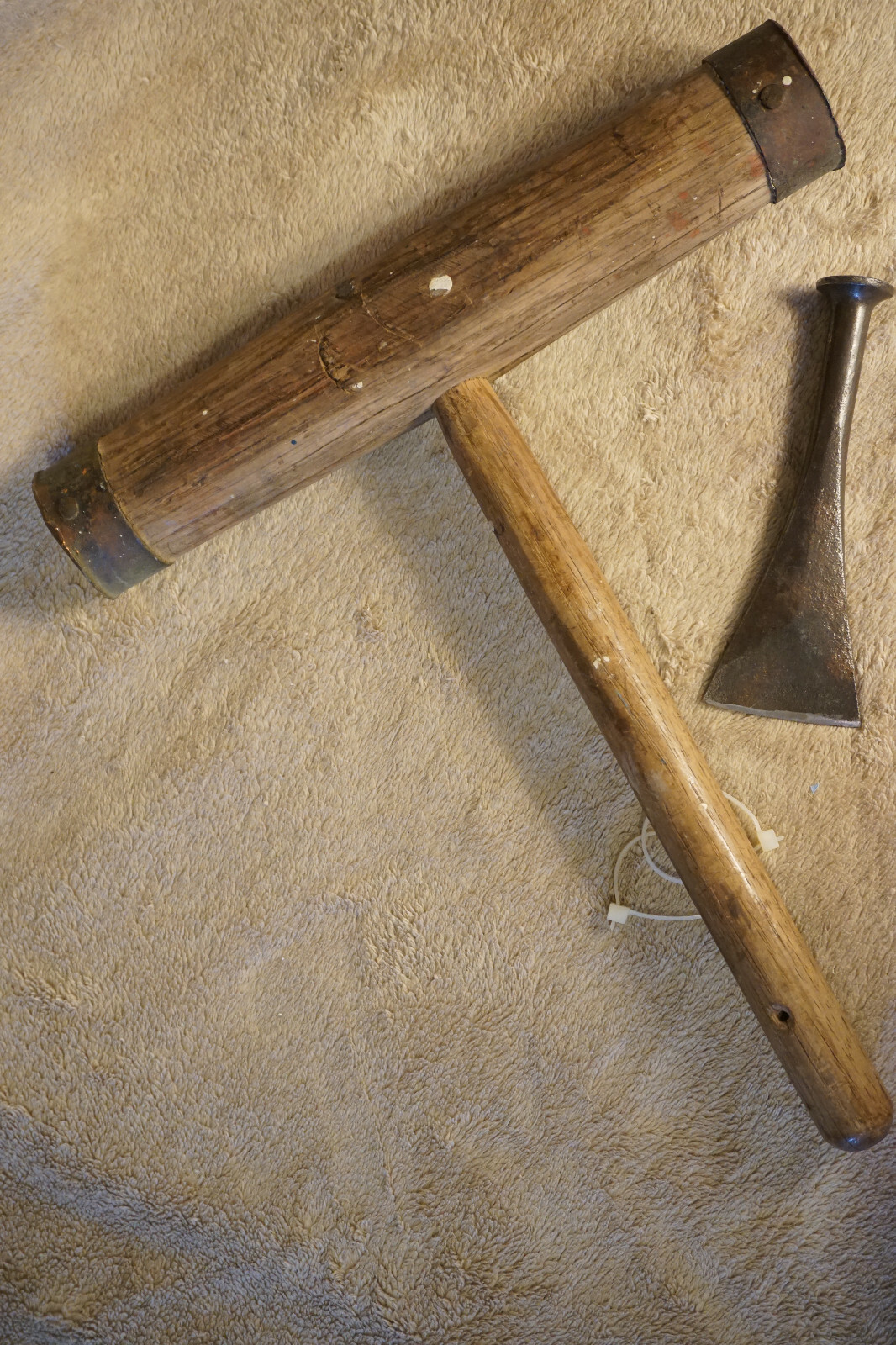 Antique Shipwrights Caulking Mallet With Chisel | eBay