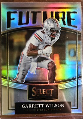 Garrett Wilson 2022 Select Draft Picks Future Insert Silver Prizm RC F ...