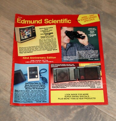 Edmund Scientific Co | 1984 Catalog #8404 Technology Telescopes Optics ...