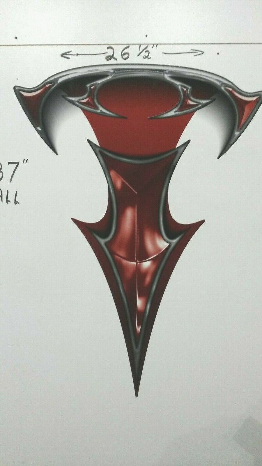 2011-2013 Keystone Raptor RV Front Top Emblem | 26.5"x9.5" | Red ...