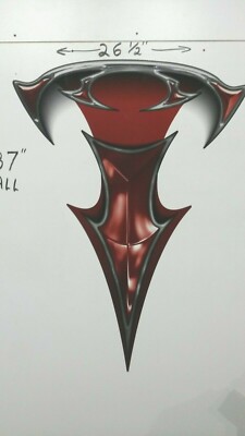 2011-2013 Keystone Raptor RV Front Top Emblem | 26.5"x9.5" | Red ...