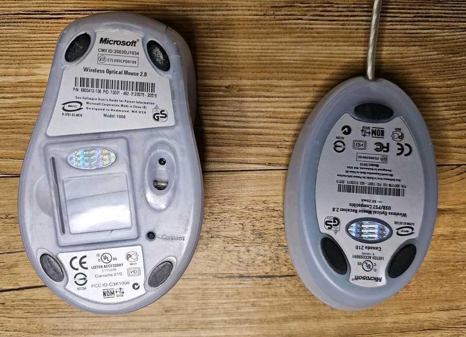 Microsoft Wireless Optical Mouse 2.0 With Receiver USED GOOD CONDITION ...