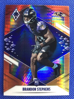 2021 #184 Brandon Stephens Panini Phoenix Football Fire Burst Rookie ...