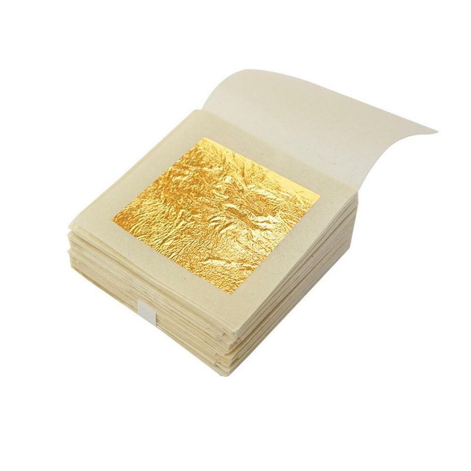 Genuine Gold Leaf Sheet 24K Carat Edible Cooking Baking Food grade 4 ...