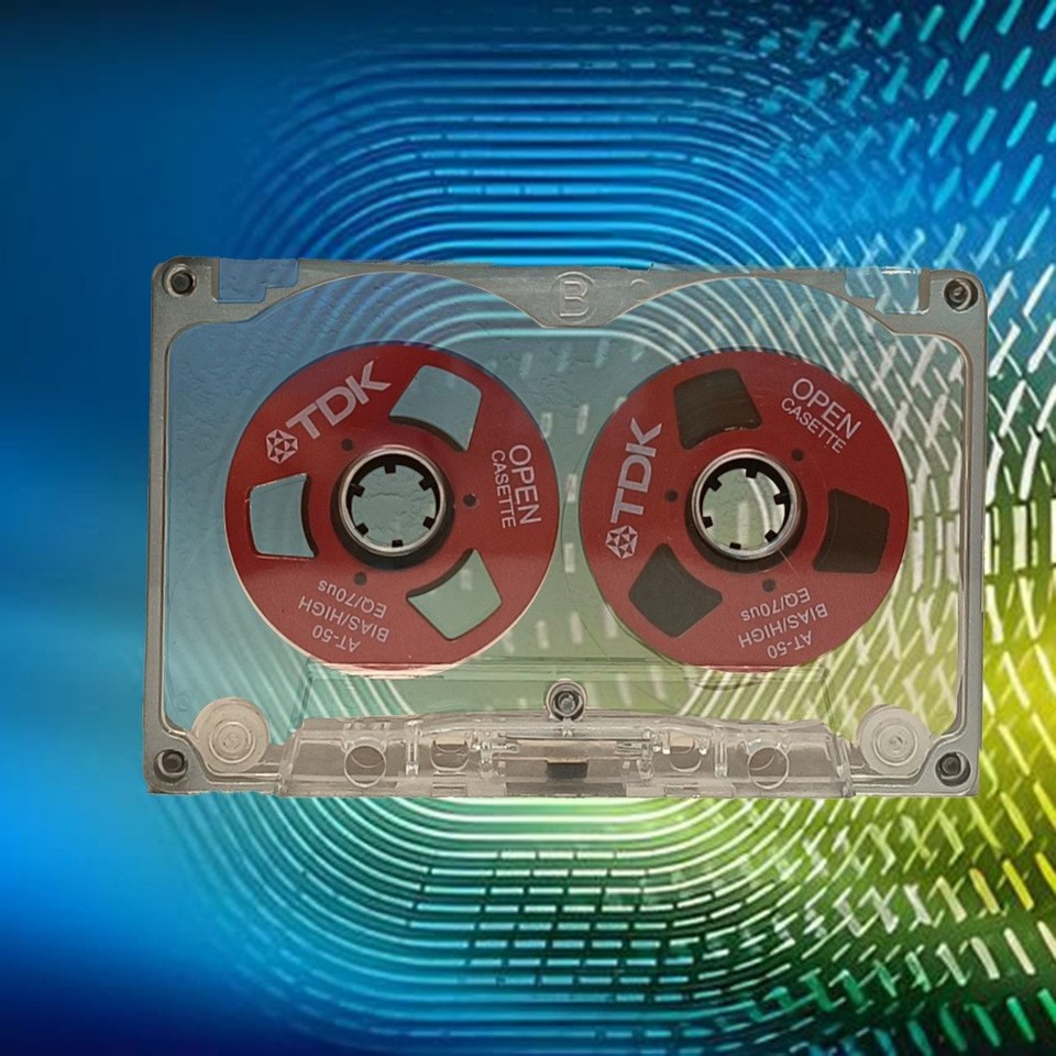 55-Minuten-Leerkassette, Doppelseitig, Kleine Offene Metallscheibe ...