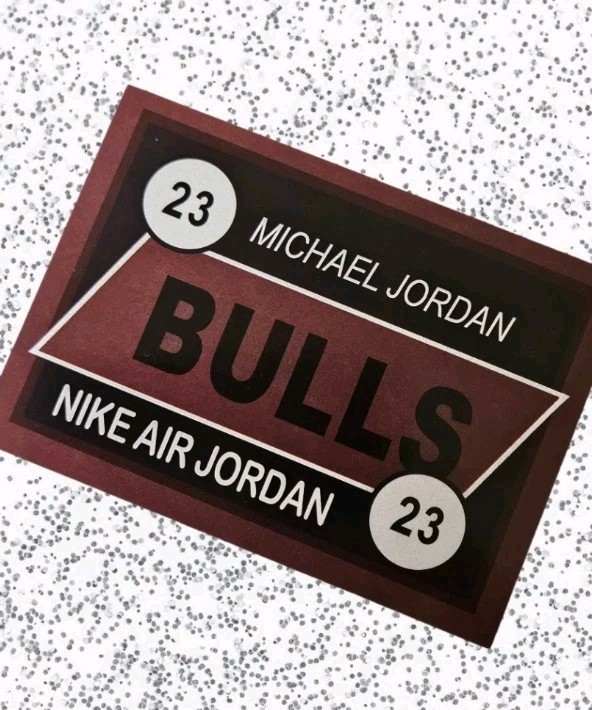 RARE HTF Vintage 1985 Nike Air Michael Jordan Bulls Promo Card #23 ...