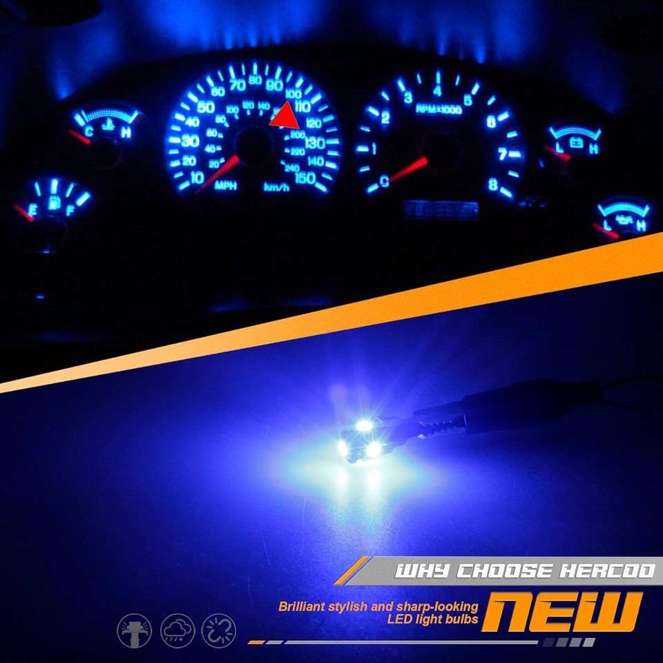 Speedometer Odometer Gear Repair Kit New Speedo Gear Cluster Blue LED ...