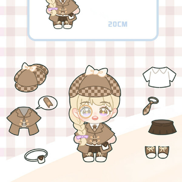 20cm KPOP BLACKPINK Plush Detective LISA Doll Stuffed Toy with clothes ...