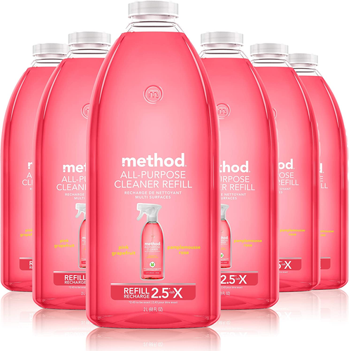 Method All Purpose Cleaner Refill Pink Grapefruit 68 Fl Oz Pack of 6 | eBay