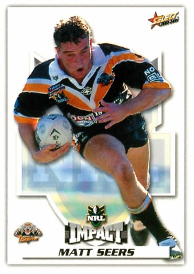 2001 WESTS TIGERS NRL Card MATT SEERS | eBay Australia