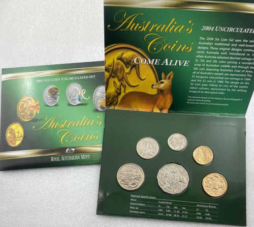 2004 Australia Come Alive 6 Coin Uncirculated Mint Set - RAM - | eBay ...