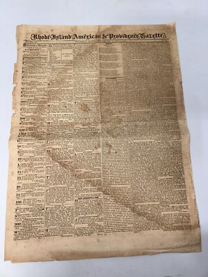 Rhode-Island American & Providence Gazette May 15, 1827 Vol. LXV No. 65 ...
