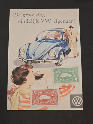 THIRD REICH VW KdF VOLKSWAGEN CAR AUTO ADVERTISEMENT AD NAZI German ...