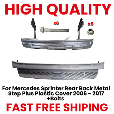 For Mercedes Sprinter Rear Back Metal Step Plus Plastic Cover 2006 ...