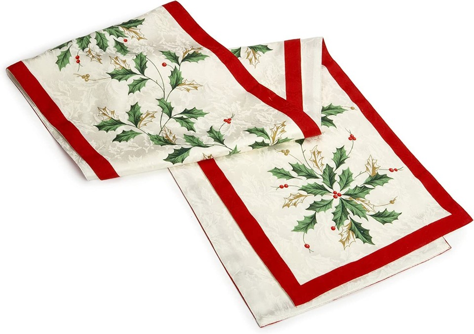 Lenox Holiday Jacquard Linen Collection ~~ Placemats/Napkins Set ...