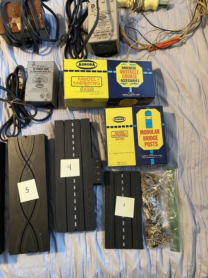 Awesome Vintage Lot Of Aurora AFX Slot Car Tracks, Controllers, Power ...