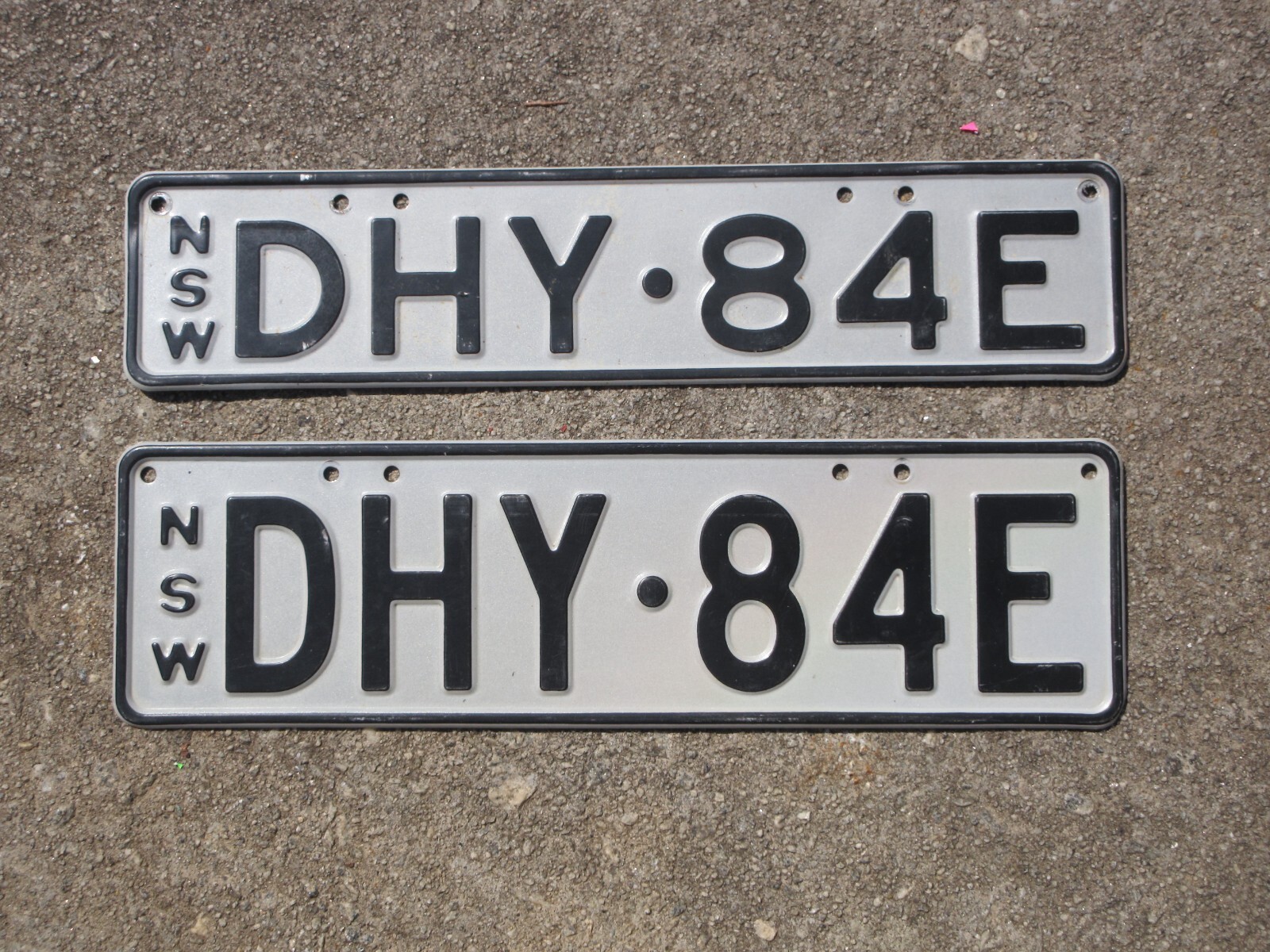 Australia New South Wales License Plate Pair DHY84E NSW Set | eBay