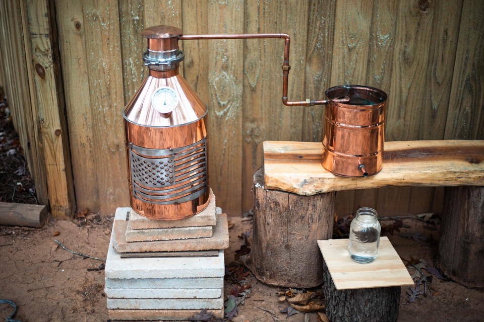 5 Gallon Copper Moonshine/Whiskey Still & Condenser Worm | eBay