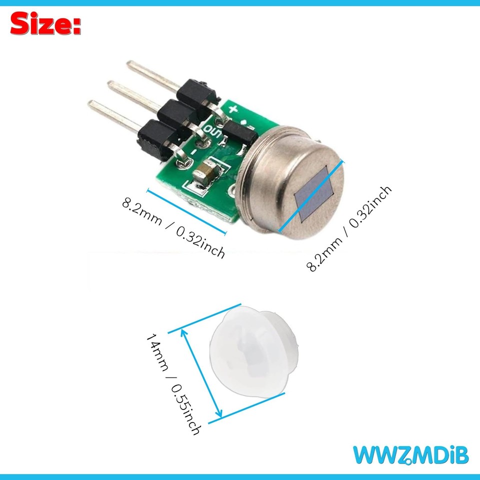 5Pcs AM312 Mini Pir Motion Sensor Module HC-SR312 IR Human Sensor for ...