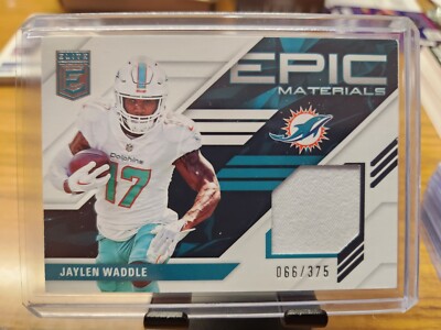 Jaylen Waddle 2023 Elite Epic Materials 066/375 | eBay