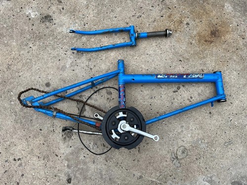 Mk2 Raleigh Grifter Blue Frame And Forks Restoration Project Custom BMX ...