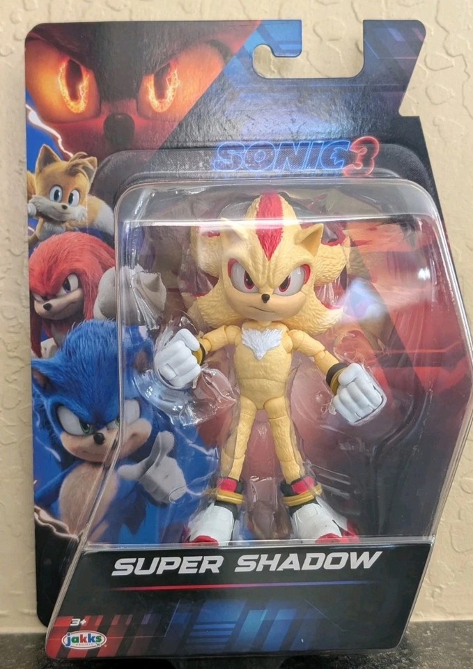 Sonic The Hedgehog 3 Movie Super Shadow Figure Toy Jakks 5” 2025 NEW | eBay