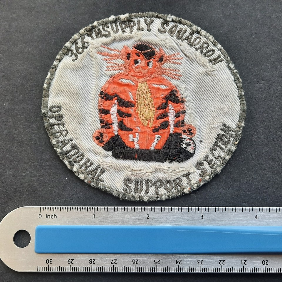 Original USAF Patch 366 Supply Squadron Tiger TFW Tactical Fighter Wing ...