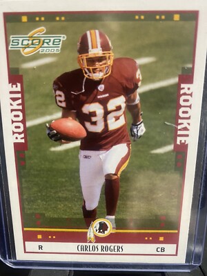 2005 Score Carlos Rogers #339 Washington Redskins | eBay