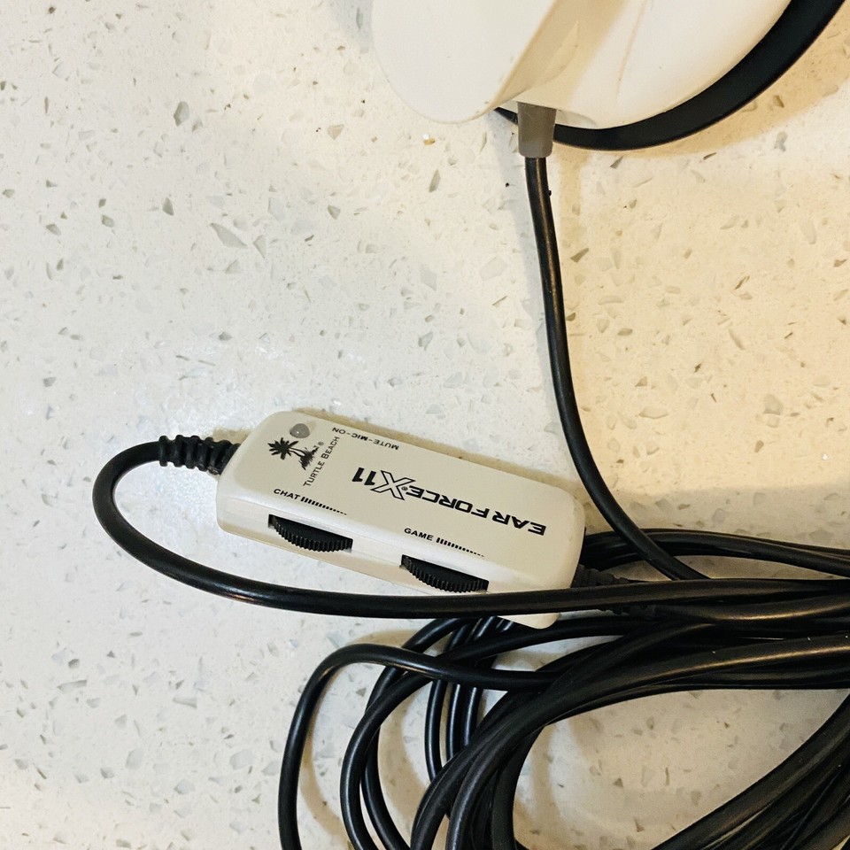 Turtle Beach Ear Force X11 Black/White Headband Headsets w/ Ear force ...