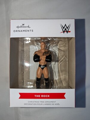 NIB 2022 Hallmark WWE Dwayne "The Rock" Johnson Christmas Ornament NEW ...