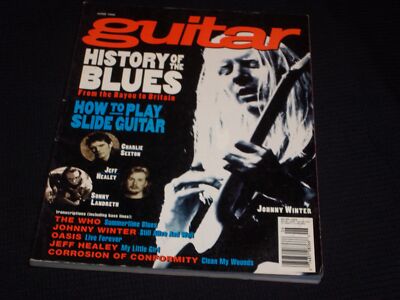 1995 JUNE GUITAR MAGAZINE - JOHNNY WINTER COVER - L 10538 | eBay