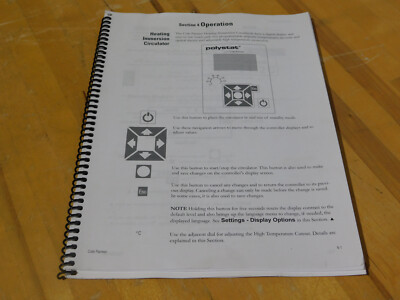 Cole Parmer Polystat Manual Temperature Cooling Heating Bath Circulator ...