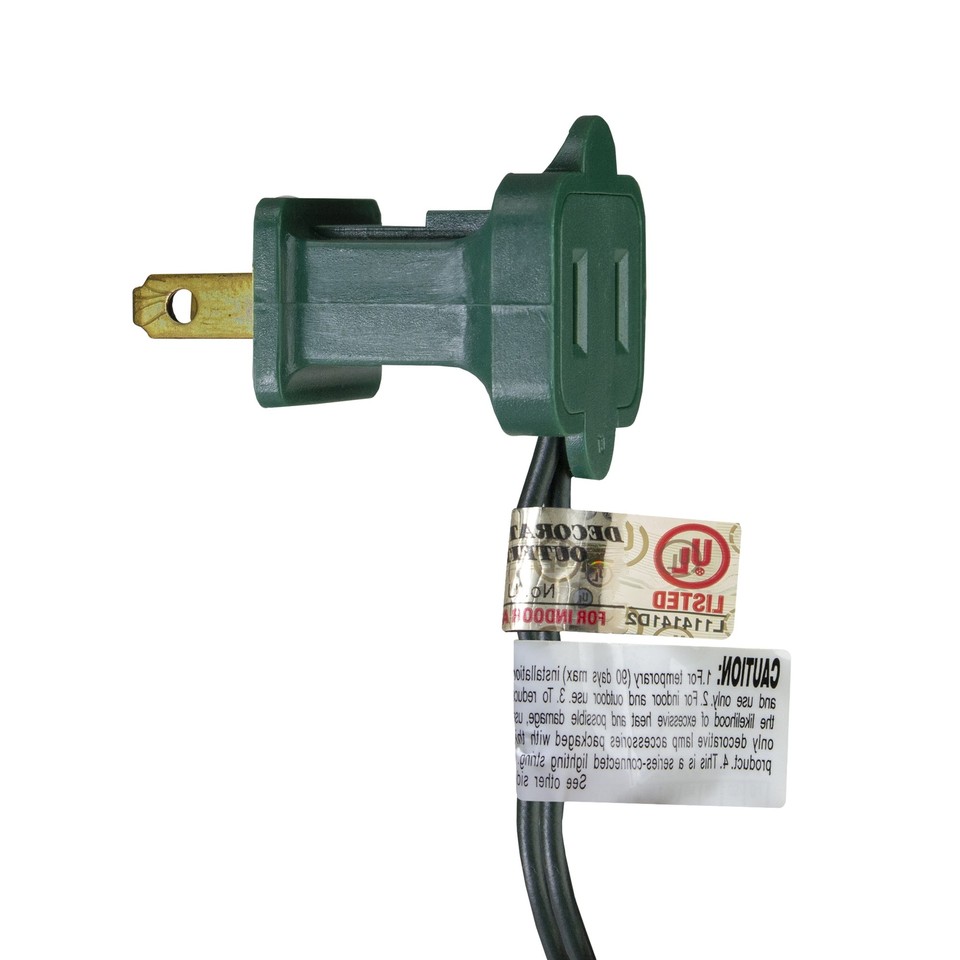 GKI/Bethlehem Lighting 100ct Clear Perm-O-Snap Mini String Lights Green ...