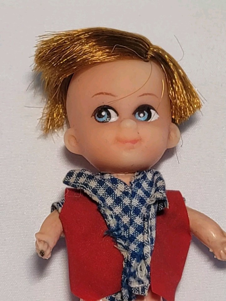 Vintage Mini Boy Doll Liddle Kiddle Clone Bunson Bernie Hong Kong 1960 ...